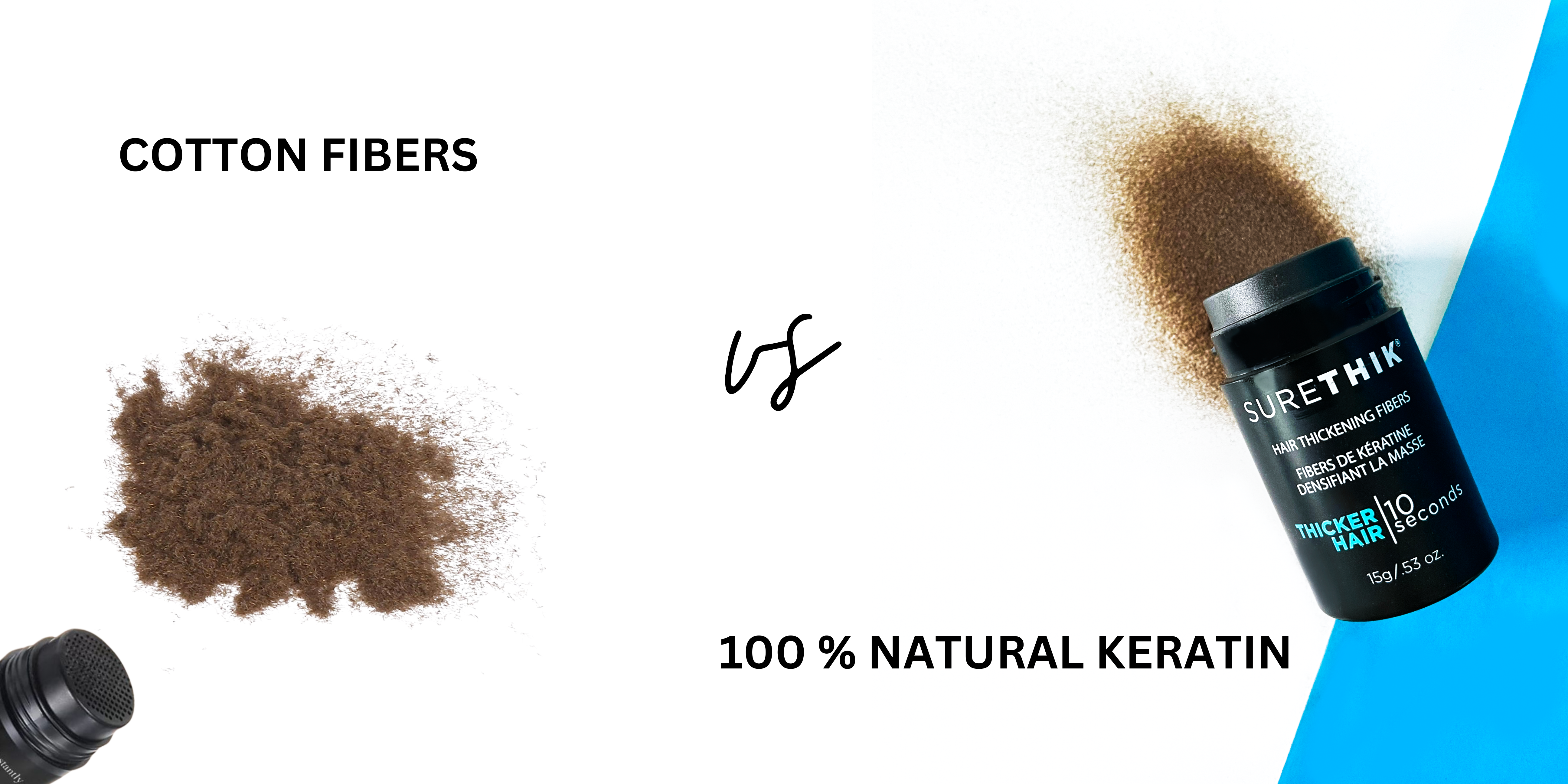 Keratin Hair Fibers vs Cotton Hair Fibers: Which Should You Choose ...
